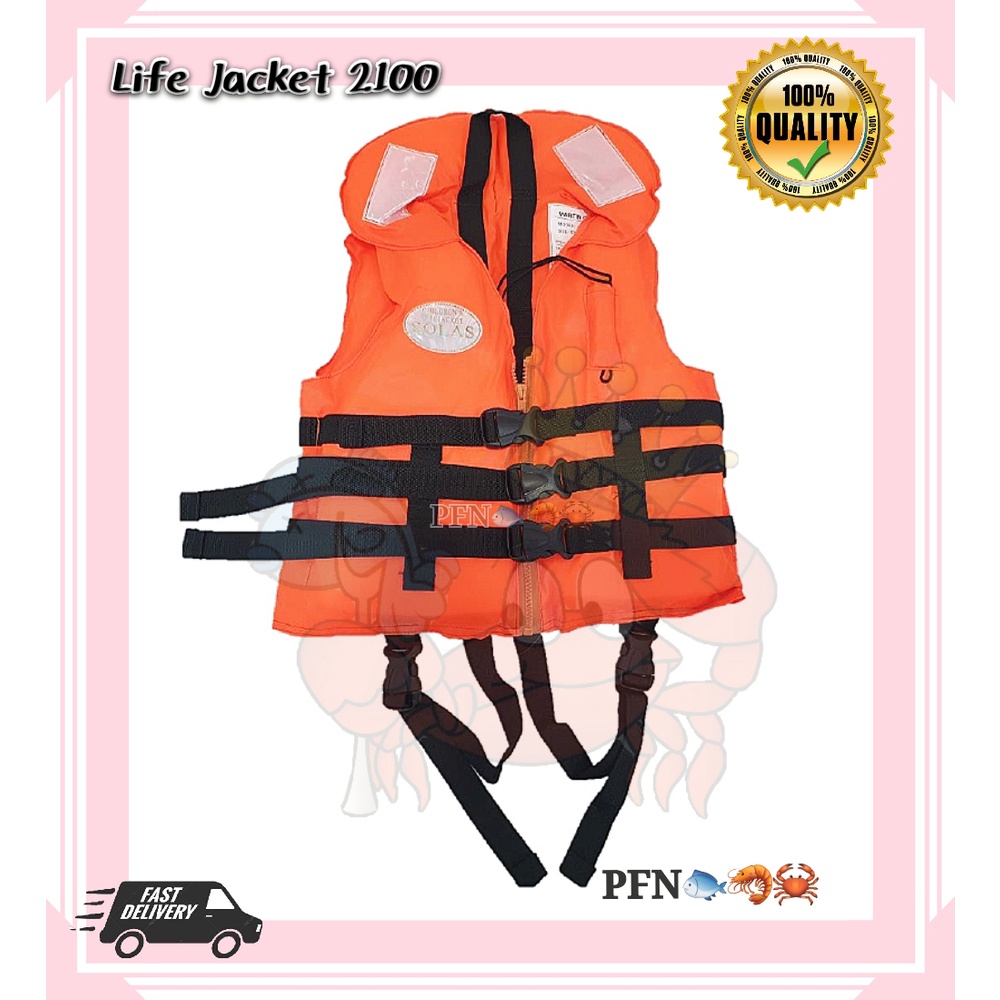 2100 Original Solas Adult/Kids Adjustable Life Jacket 2100 Jaket ...