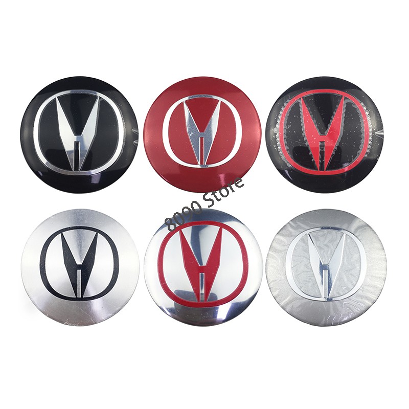 4pcs 56mm Car Wheel Center Hub Cap Sticker Auto Wheel Emblem Badge ...