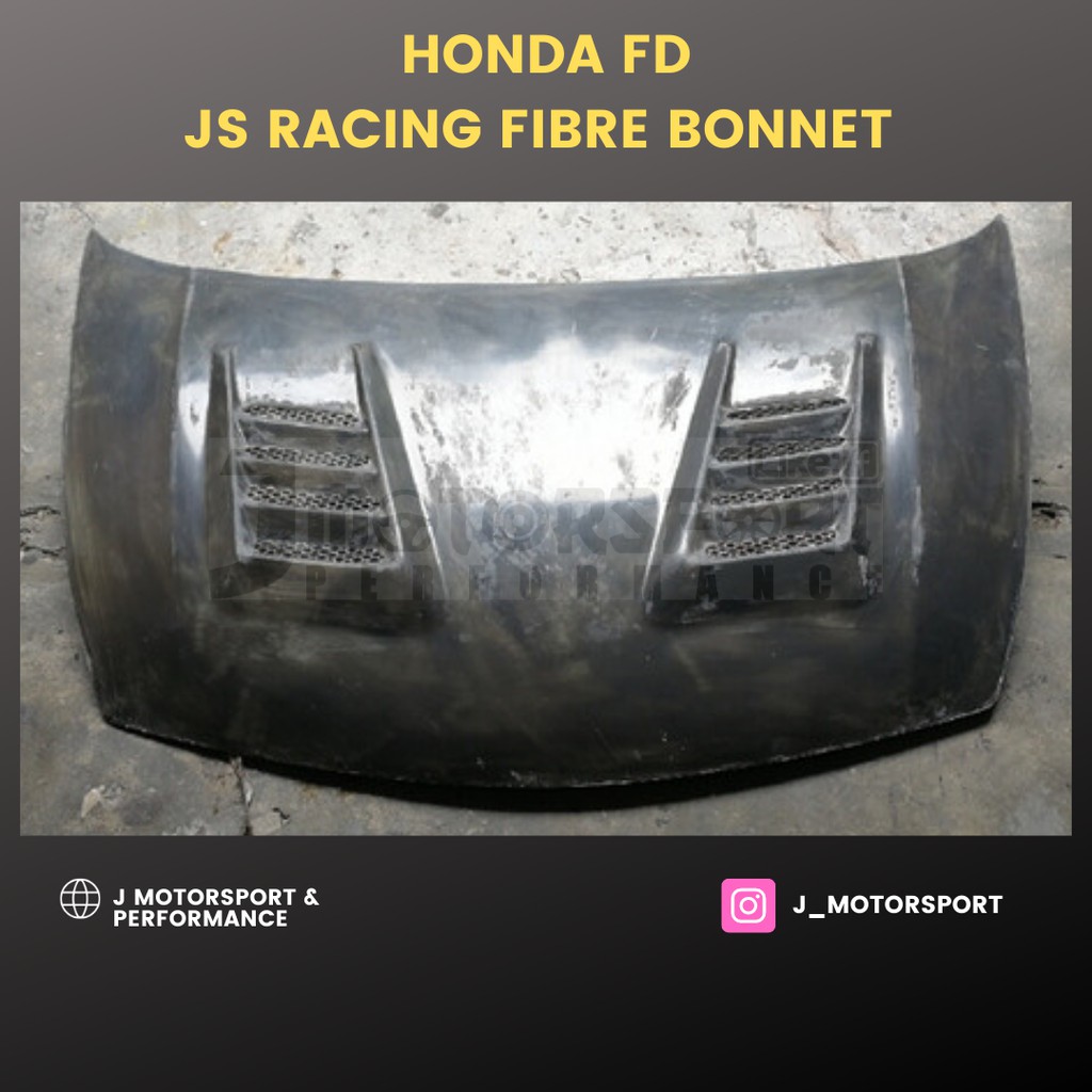 HONDA CIVIC FD DESIGNED CARBONFIBER / FIBER BONNET HOOD TYPE R ...