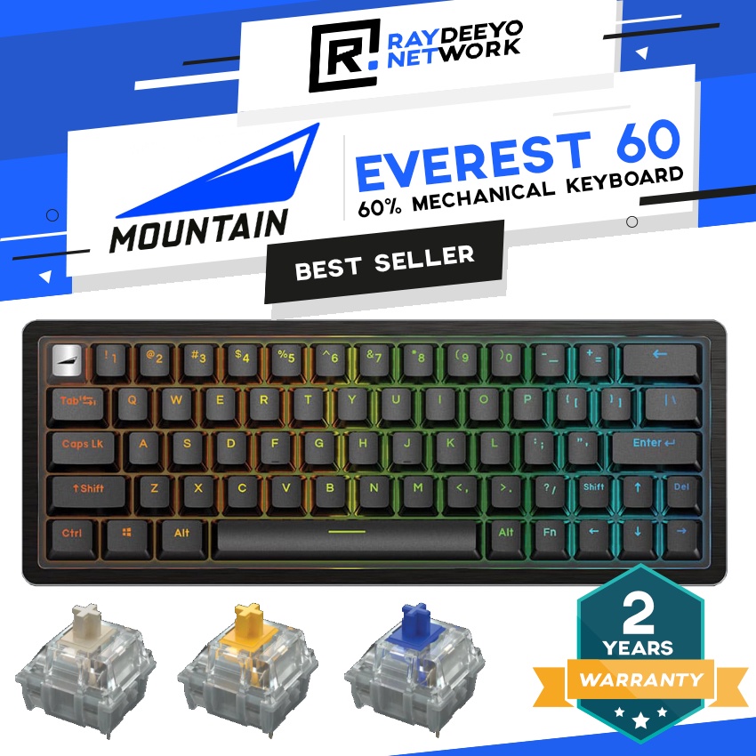 Mountain Everest 60 RGB Mechanical Keyboard [60% Layout/Premium ...