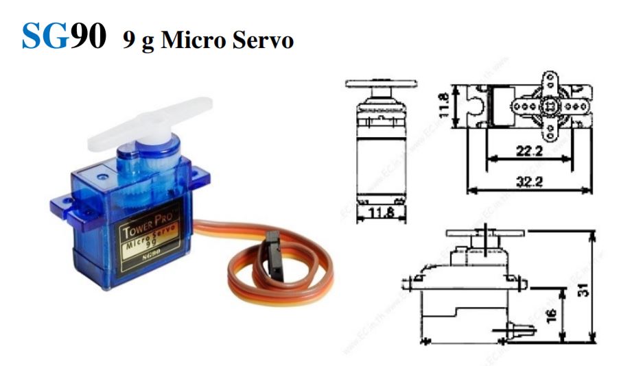 MG995 MG996r SG90 9g MG90s S3003 Metal / Plastic Gear 180 / 360 Deg Degree Micro Servo Motor Set ...