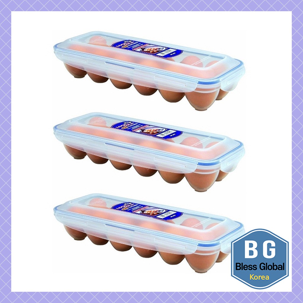 [Lock & Lock] Egg Storage HPL954 3packs / Refrigerator Egg Dispenser ...