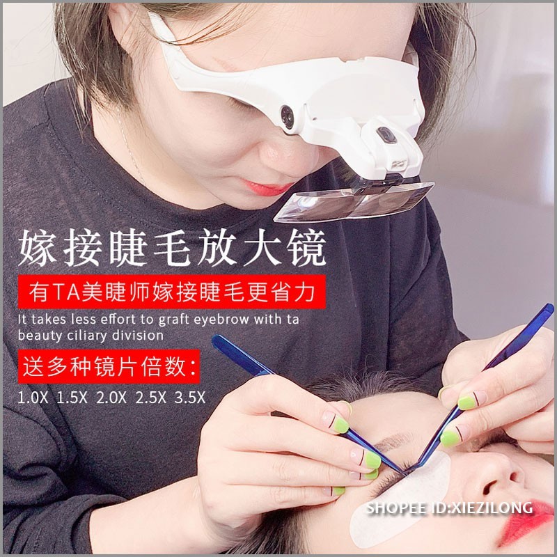 [Ready Stock Quick Shipment] Head-Mounted Reading Magnifying Glass With ...