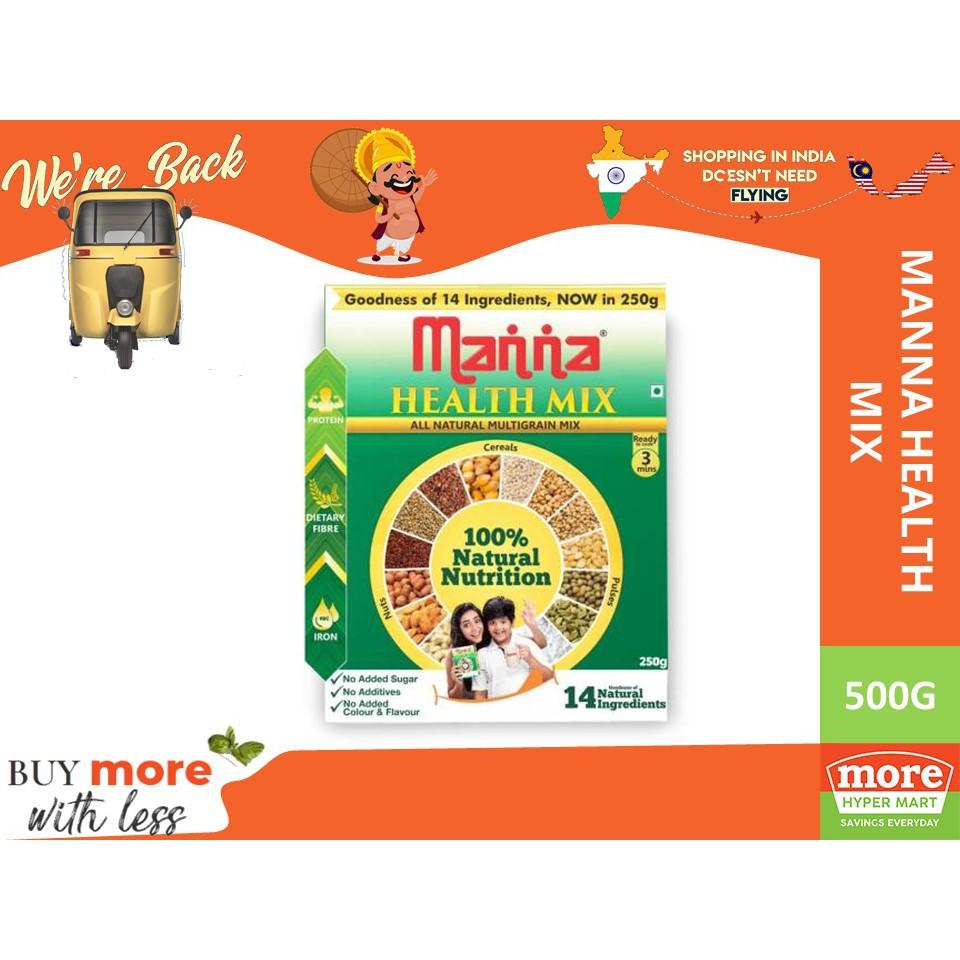 Manna Health Mix (Cereals Mix) 500g | Shopee Malaysia