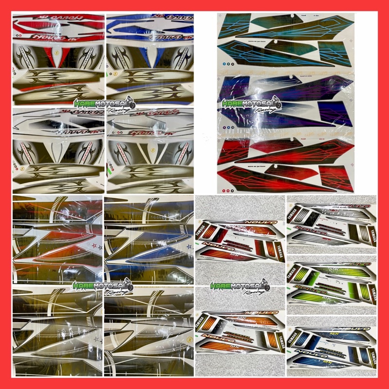 🏁 STRIPE NOUVO S MX 2009 2008 2007 2004 THAILAND 🏁 THAI STICKER DECAL ...