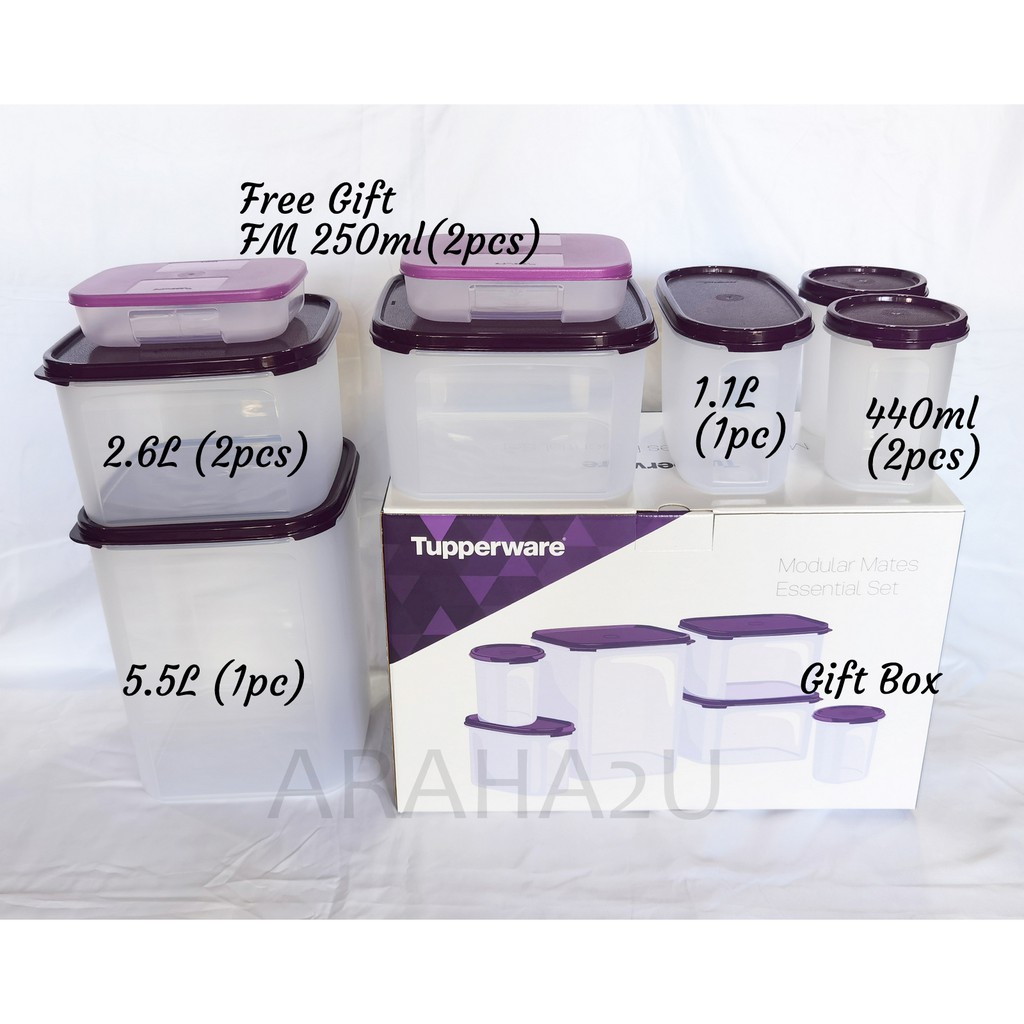 READY STOCK Tupperware Modular Mates Essential Set Kitchen Organizer ...