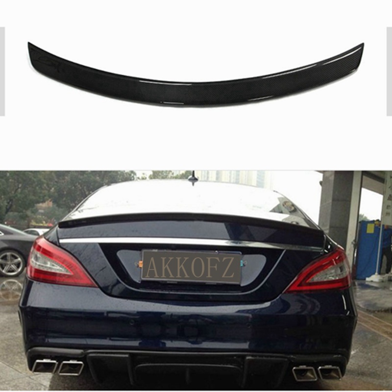 For Mercedes CLS Class W218 Spoiler Carbon Fiber Rear Trunk Spoiler ...