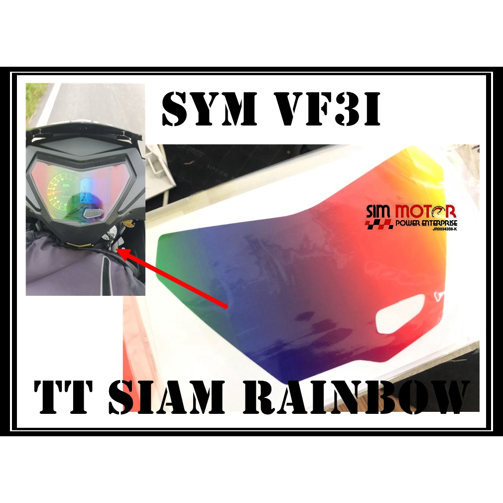 SYM VF3i 185cc TINTED METER TITANIUM BLACK BLUE SYM VF3I 185 | Shopee ...