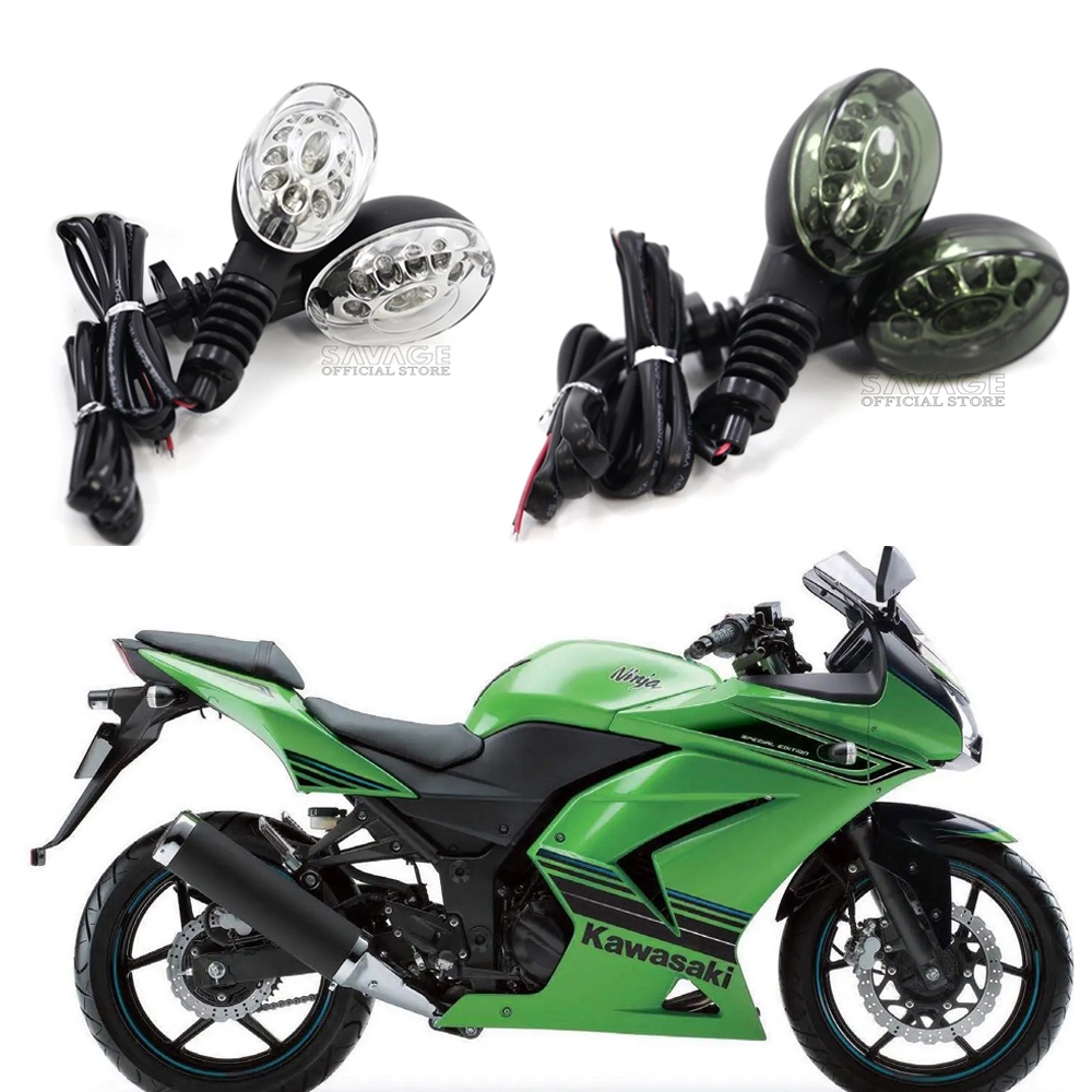 LED Turn Signal Indicator For KAWASAKI NINJA 250R Vulcan S 650 KLX 125 ...