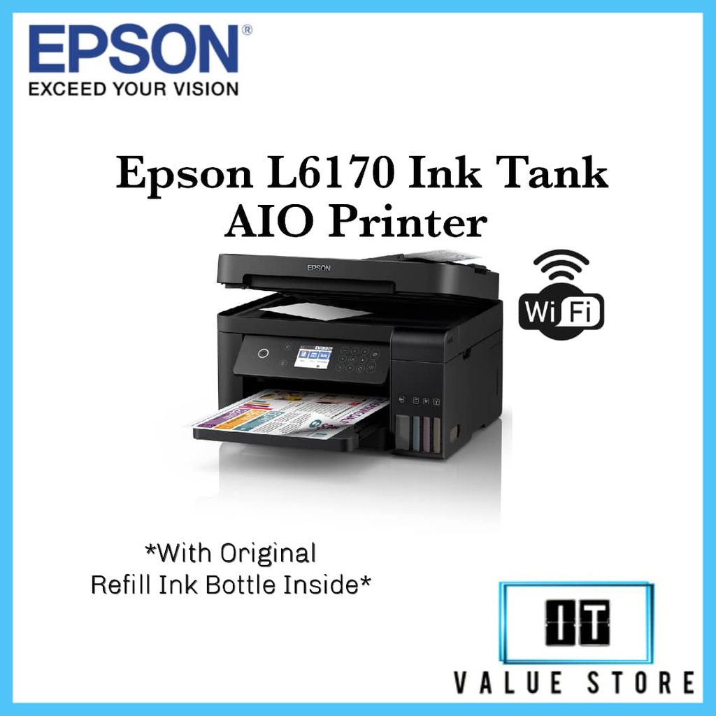 Epson L6170 Wi-Fi Duplex All-in-One Ink Tank Printer with ADF | Shopee ...