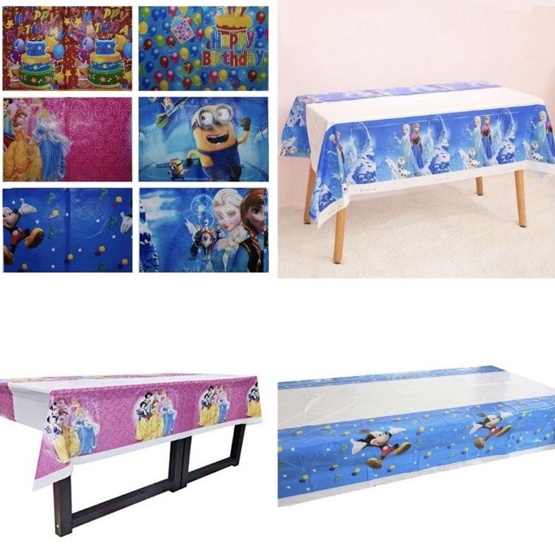 FROZEN / MINION / MICKEY / PRINCESS TABLE COVER [KL READY STOCK ...