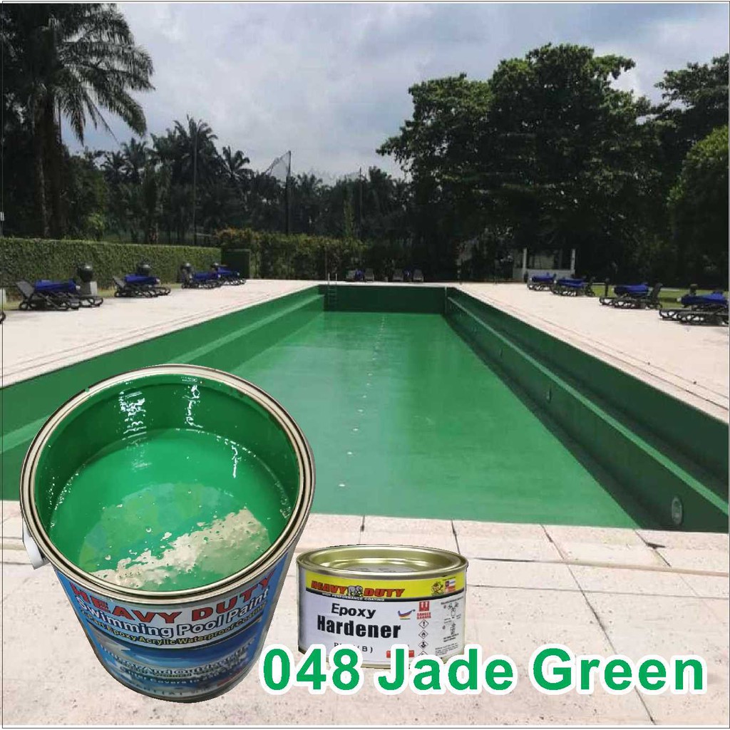 048 jade green ( 5L ) SWIMMING POOL PAINT 2 PART EPOXY ACRYLIC ...