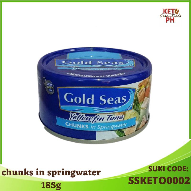 Gold Seas Yellow Fin Tuna keto friendly tuna in can 185g | Shopee Malaysia