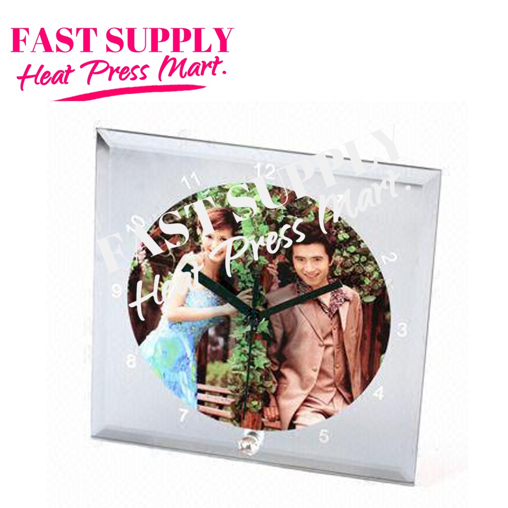 Sublimation Heat Transfer Glass Frame and Clock | Shopee Malaysia