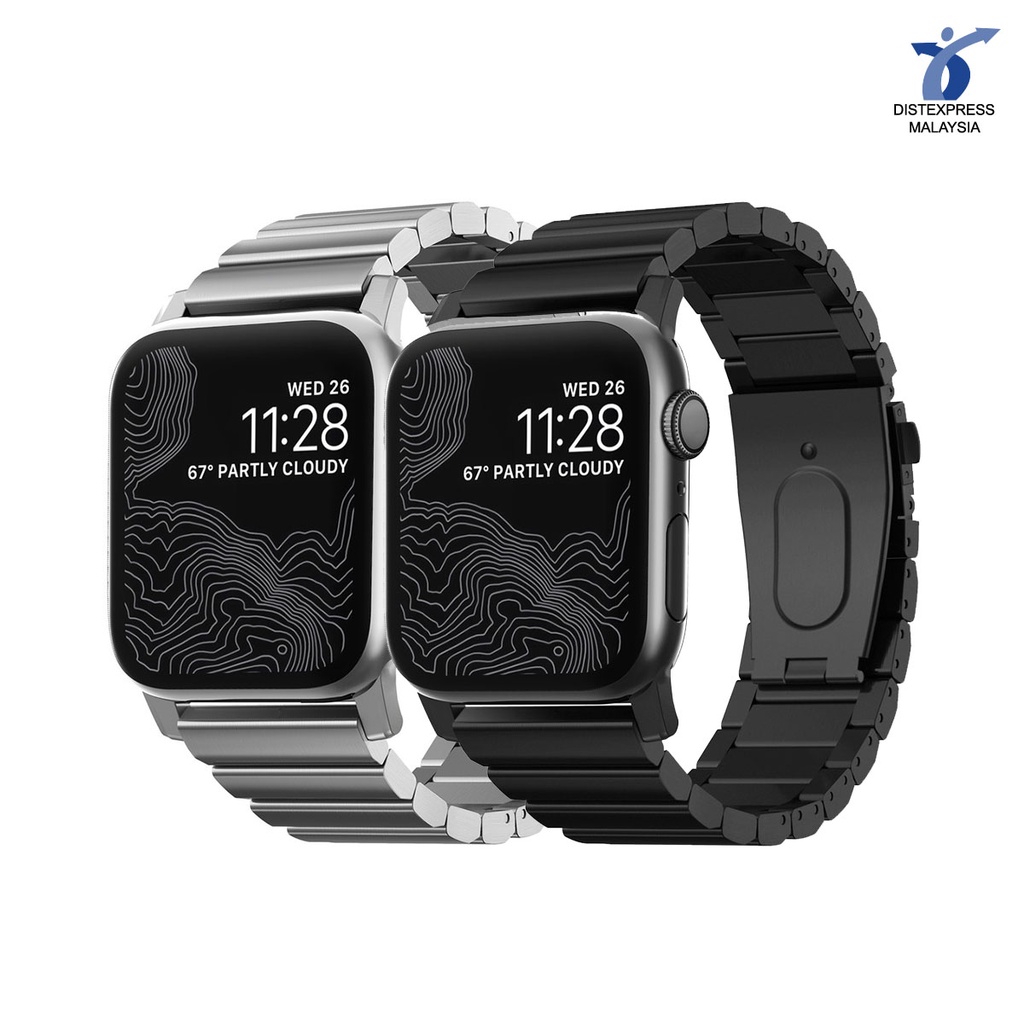 Nomad Steel Bands compatible for Apple Watch SE/Ultra/9/8/7/6/5/4 (49 ...
