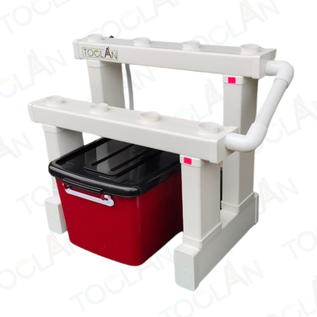 8-Pots NFT Hydroponics Set - Set NFT Hidroponik 8-Pot - Toclan Junior ...