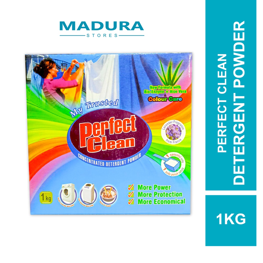 Perfect Clean Concentrated Detergent Powder 1KG (Serbuk Pencuci ...
