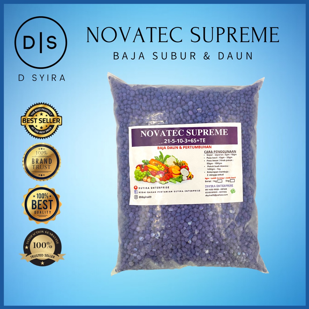 NovaTec Supreme 21:5:10:+ 3 + 6S + TE 1kg 👉 Growth Fertilizer 👉 Baja ...