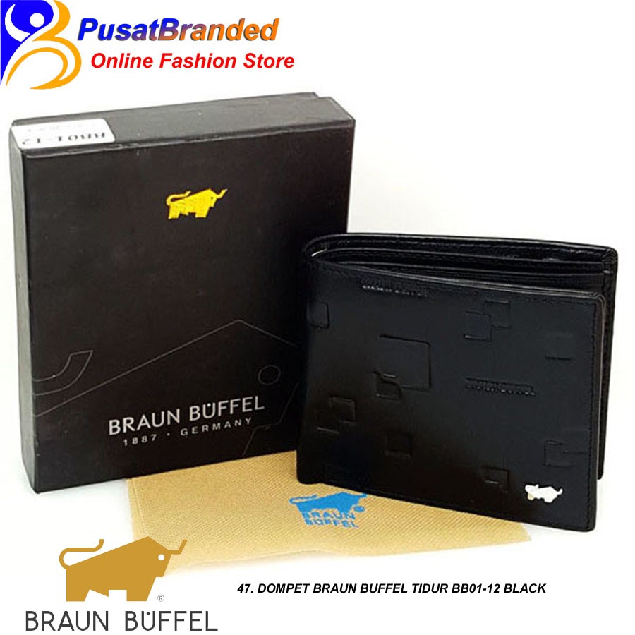 Branded Genuine Leather Men's Wallet | Braun Buffel BB 01-12 - Black ...
