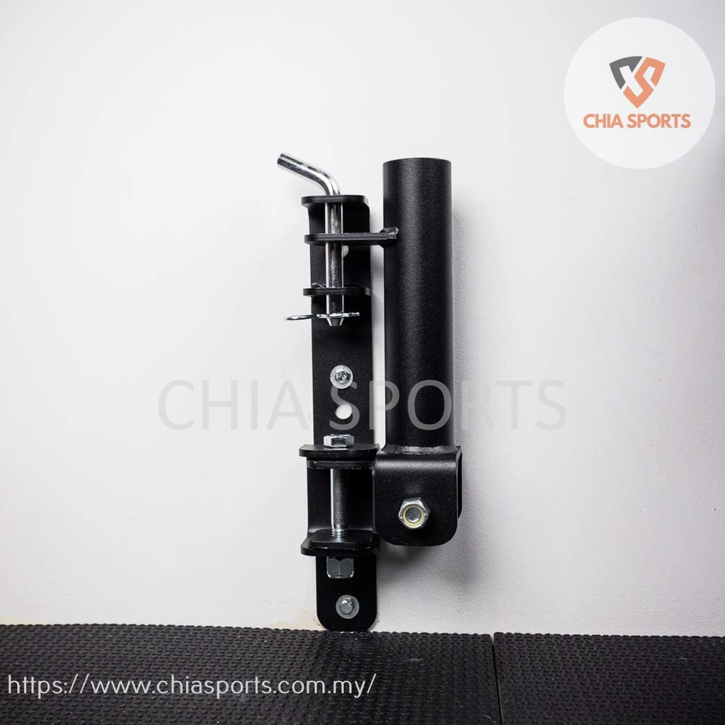 TD-0202 Wall Mounted Landmine Holder & Barbell Storage Rack 360° Swivel ...