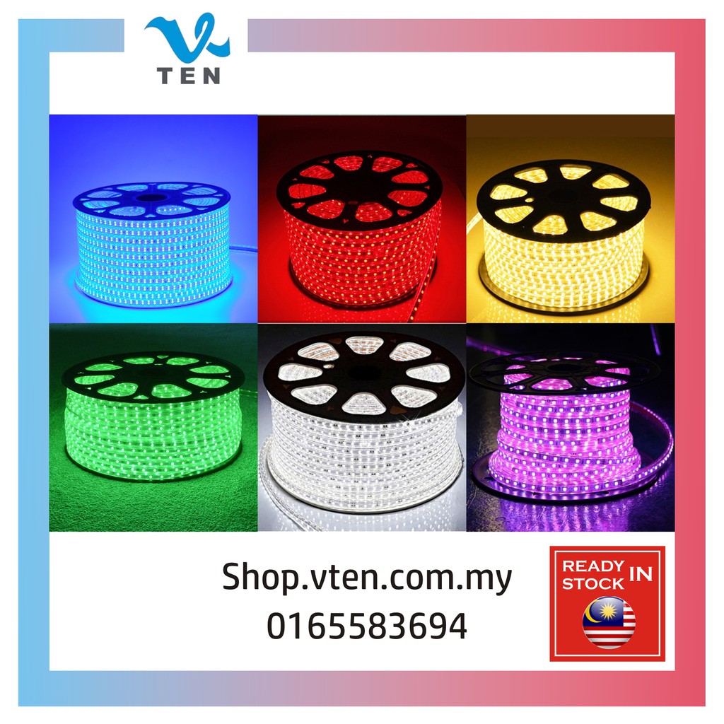 IP65 7Meter 8Meter 9Meter AC240V Waterproof Double Row LED Strip Light ...