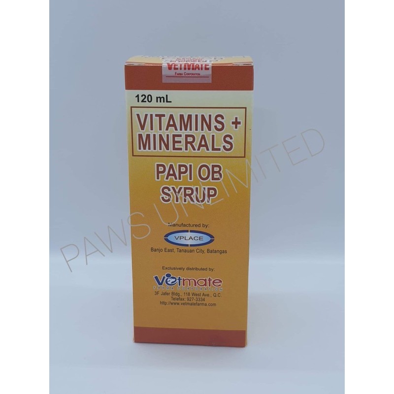 Papi OB Syrup Vitamins + Minerals 120ml | Shopee Malaysia