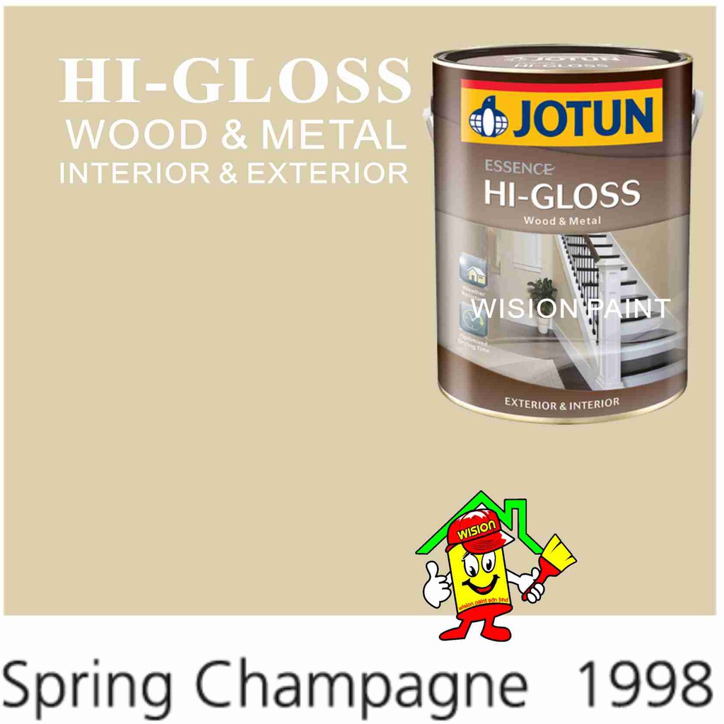 spring champagne 1998 ( 5L ) JOTUN HI GLOSS WOOD AND METAL PAINT ...