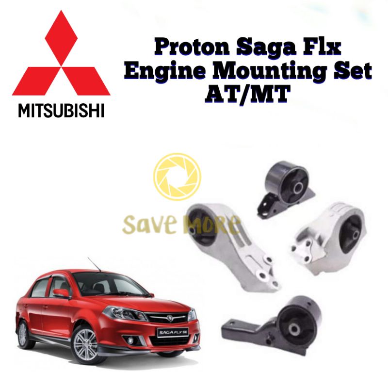 (1 YERAS WARRANTY) PROTON SAGA FLX ENGINE MOUNTING SET | Shopee Malaysia