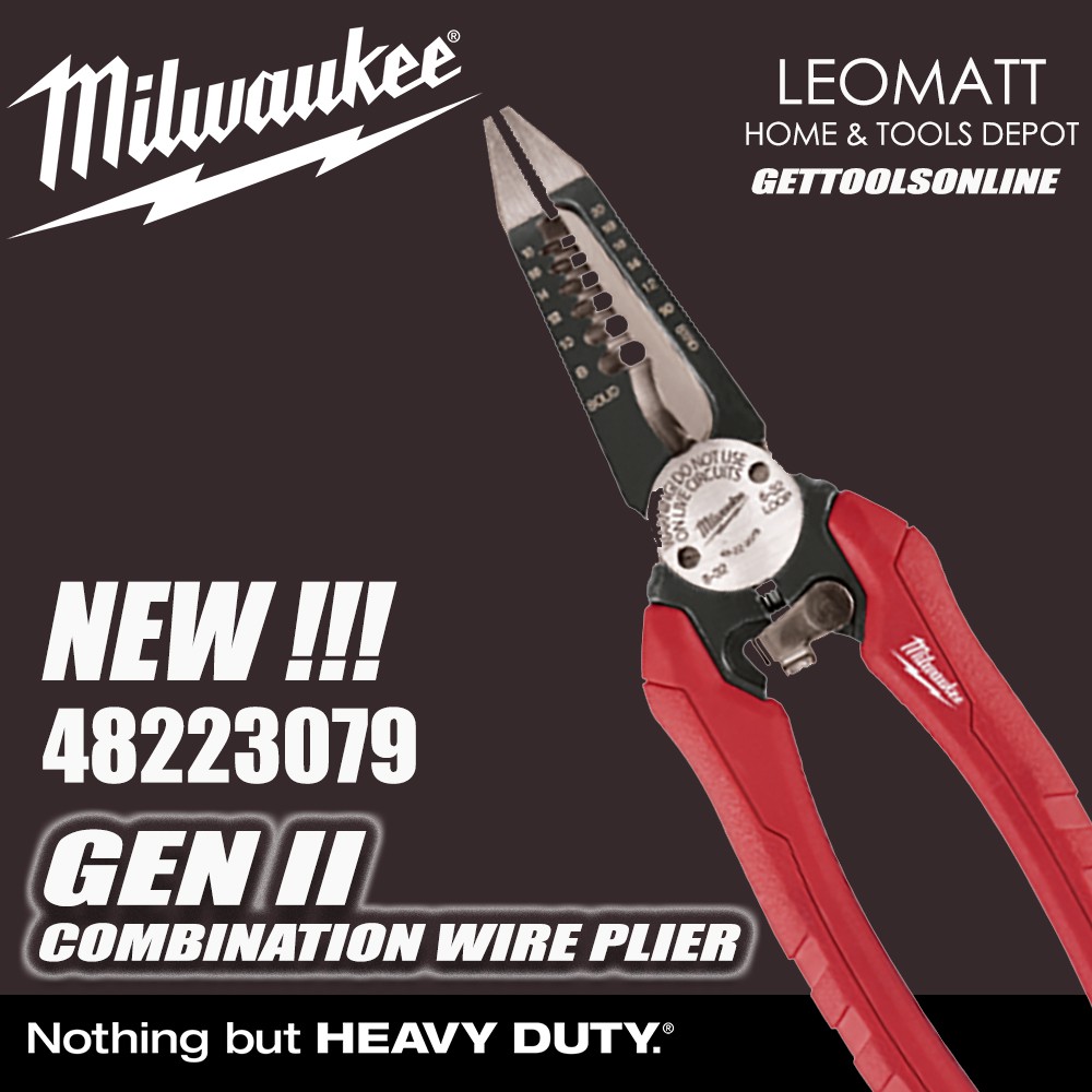 Milwaukee GEN II COMBINATION WIRE PLIER | Shopee Malaysia
