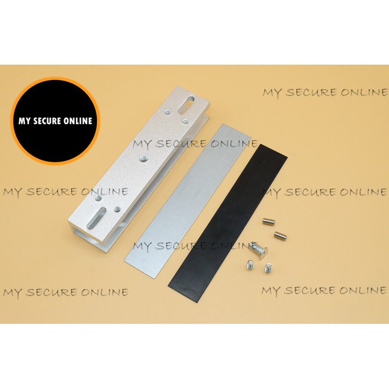 Door Access U Bracket for Glass Door Aluminum 600lbs EM Lock | Shopee ...