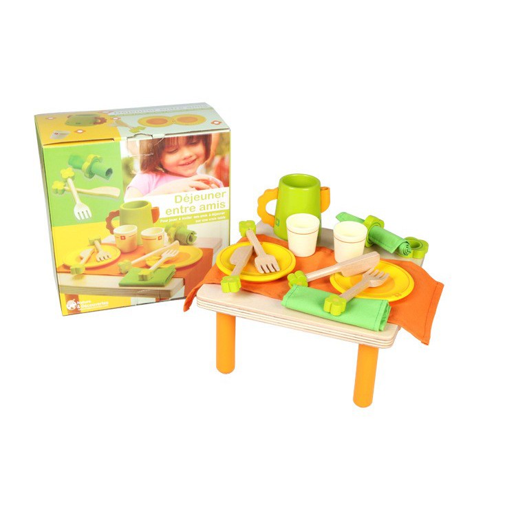 🌟Ready Stock🌟French Dinner Toy Set 15pcs Wood Children Play House ...
