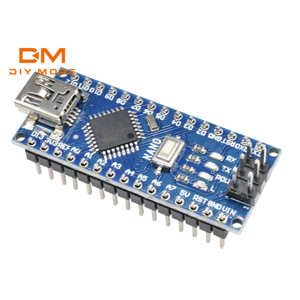 DIYMORE for Arduino Nano V3.0 Mini USB ATmega328P-AU Micro Controller ...