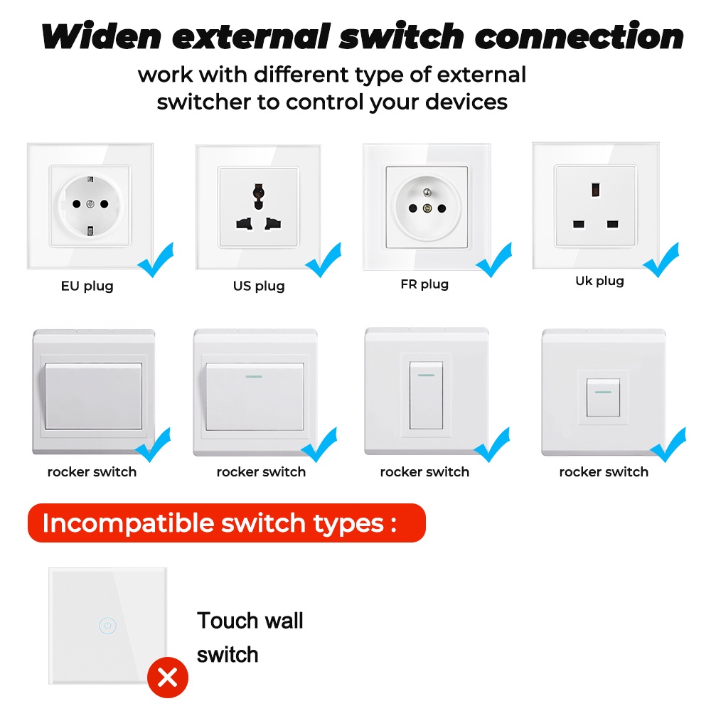 EWeLink 16A Mini Wifi Smart Switch Light 2 Way Module On Off Breaker ...