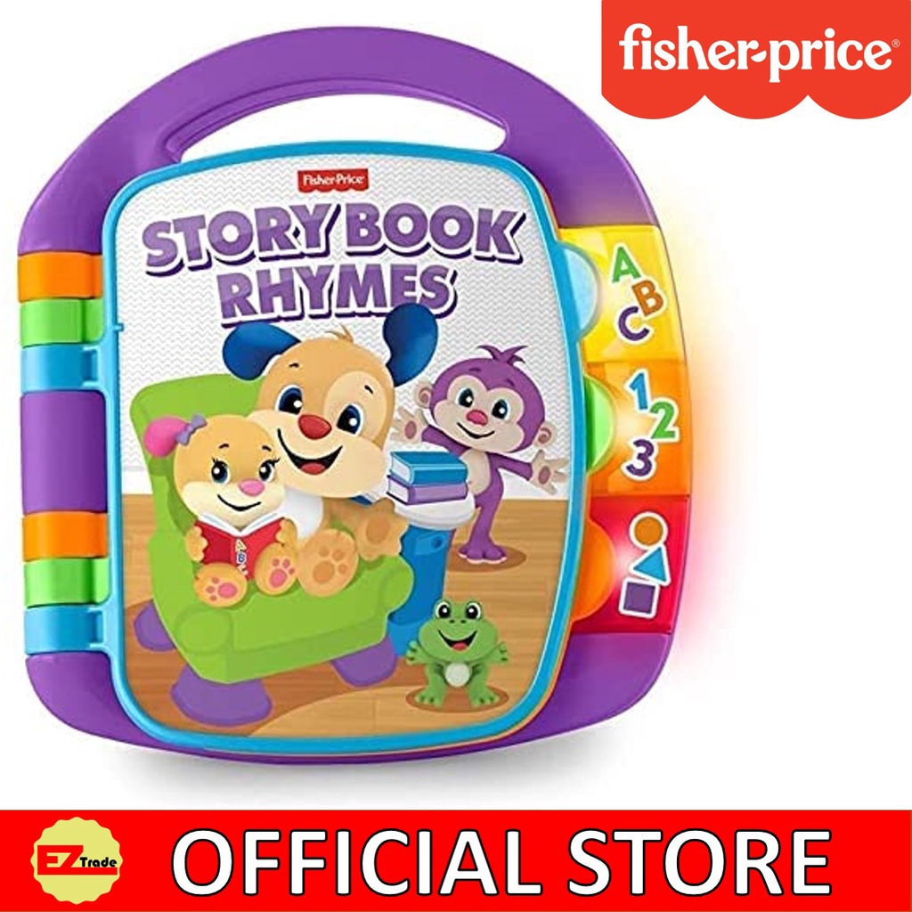 Fisher-Price Laugh & Learn Storybook Rhymes Book with Lights and Sound ...