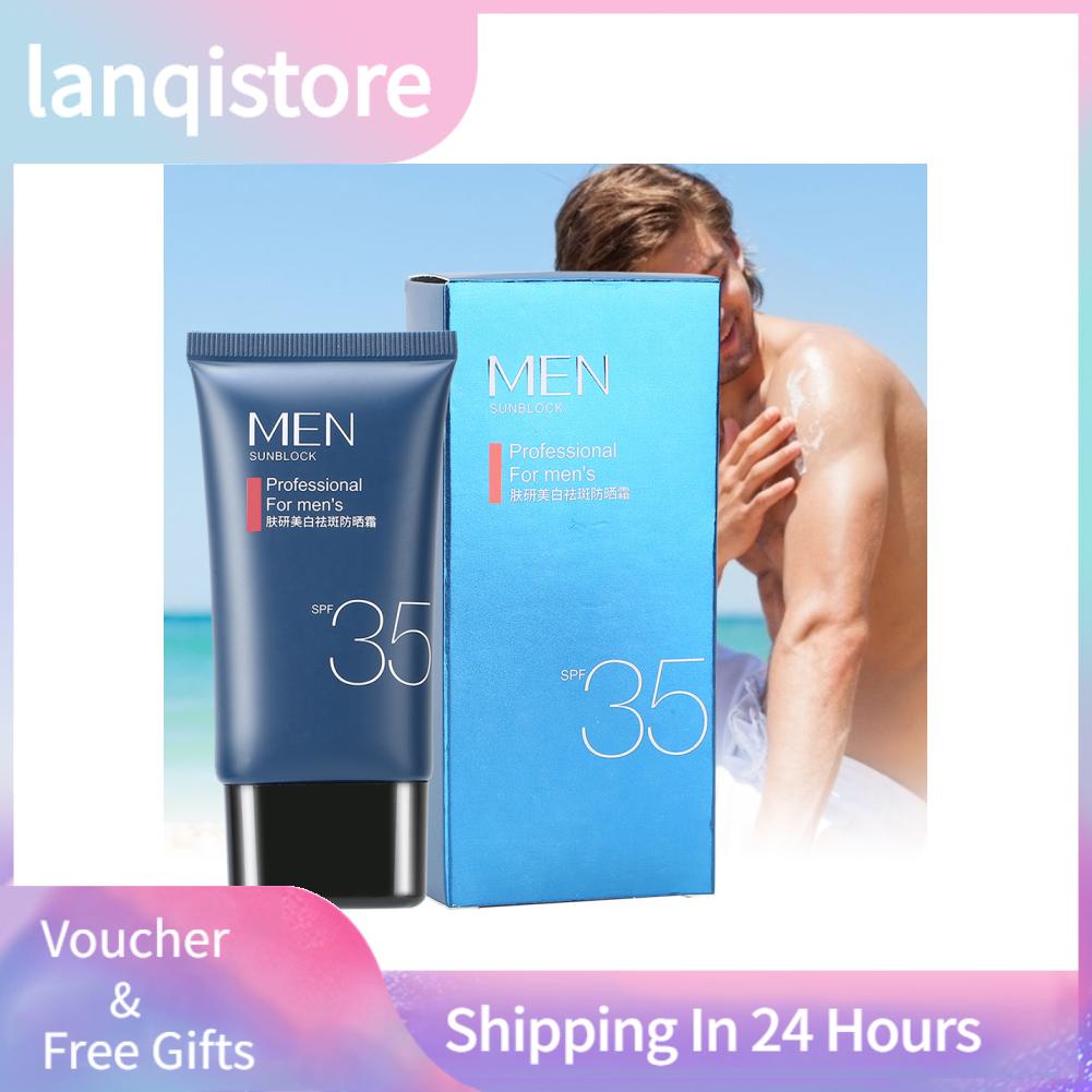 Lanqistore Men Face Body UV Isolation Refreshing Sunscreen Cream ...