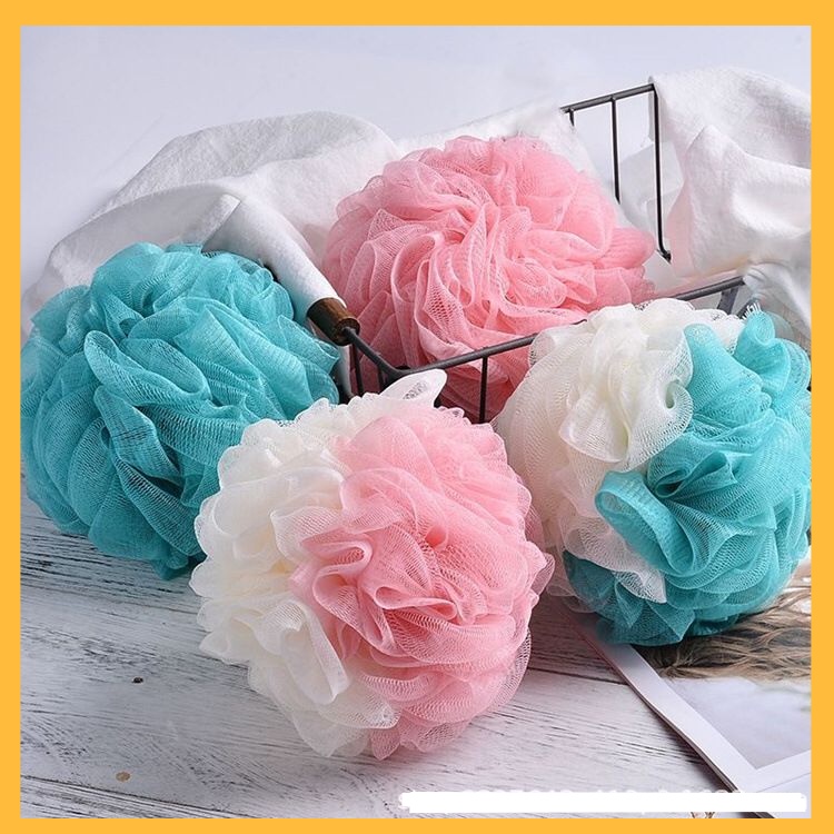 20g 50g Premium Body Shower Sponge Bath Ball Scrub, Span Mandi Daki ...