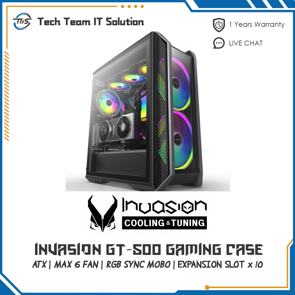 Invasion GT-500 (ATX Gaming Case) | Shopee Malaysia