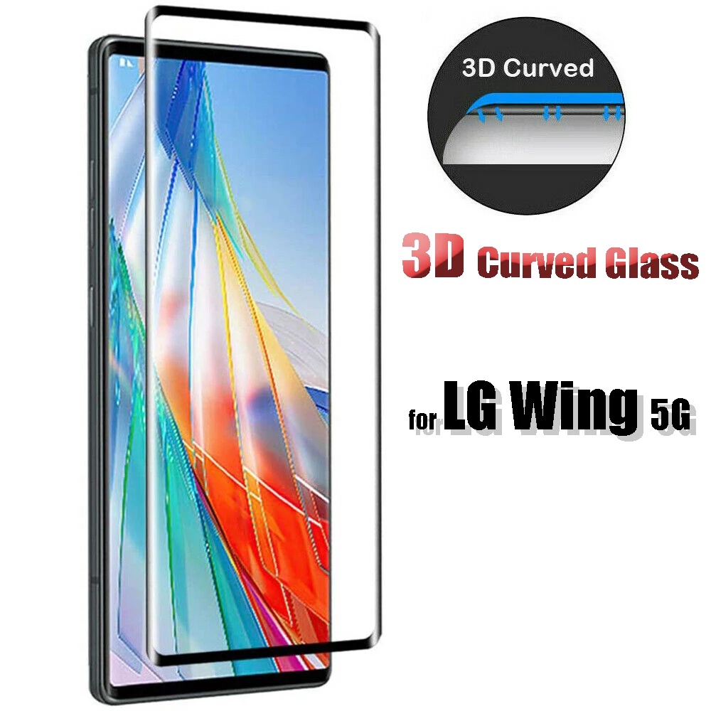Full Cover Tempered Glass Protective Film 3D Arc Edge Curved Screen ...