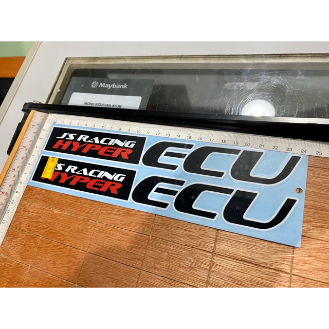 STICKER TULISAN #JSRACING #HYPER #ECU #HONDA | Shopee Malaysia
