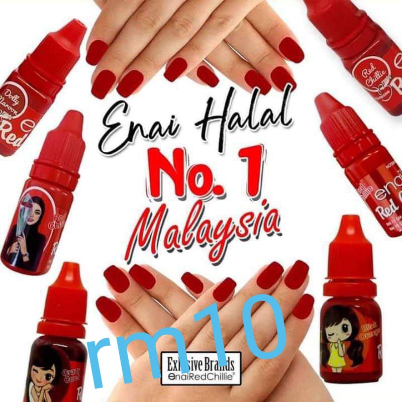Inai🌶Red Chillie(Henna Halal) 💯%Original Thailand/norshabillah | Shopee ...