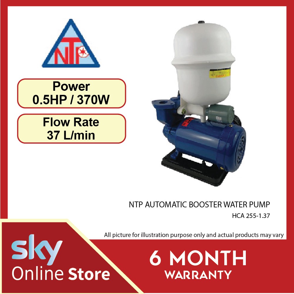 NTP AUTOMATIC BOOSTER WATER PUMP (0.5HP / 370W) | Shopee Malaysia