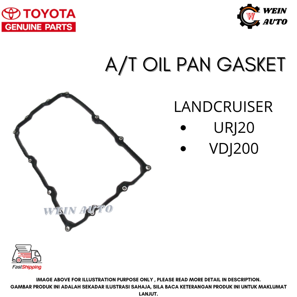 TOYOTA GENUINE AUTO TRANSMISSION OIL PAN GASKET ( 35168-34020 ...