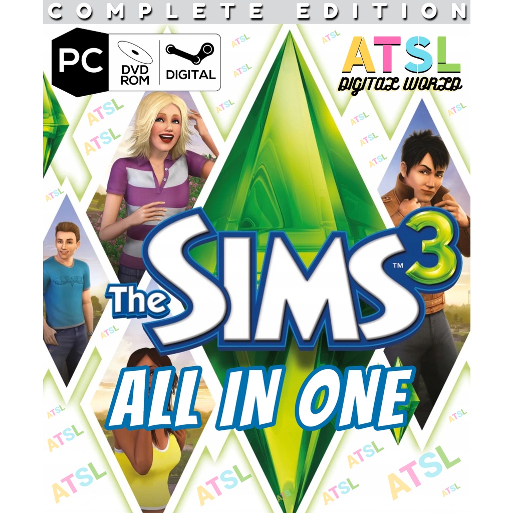The Sims 3 Complete Edition - ALL IN ONE [BASE GAME + ALL DLC] | Shopee ...