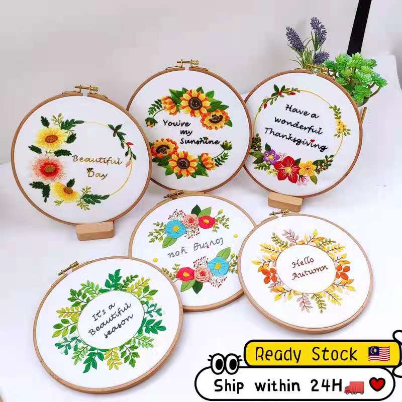 CLEARANCE - Ready Stock- Embroidery Kit- Needlework for Beginner- Cross ...