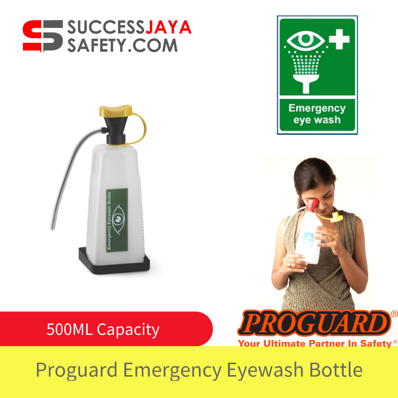 Proguard Emergency Eyewash Bottle EEB-H 500ml Polyethylene Industrial ...