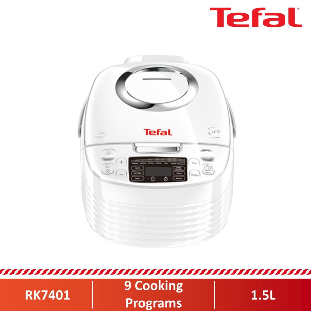 Tefal Spherical Pot Digital Rice Cooker (1.8L/10 Cups) RK7521/(1.5L/8 ...
