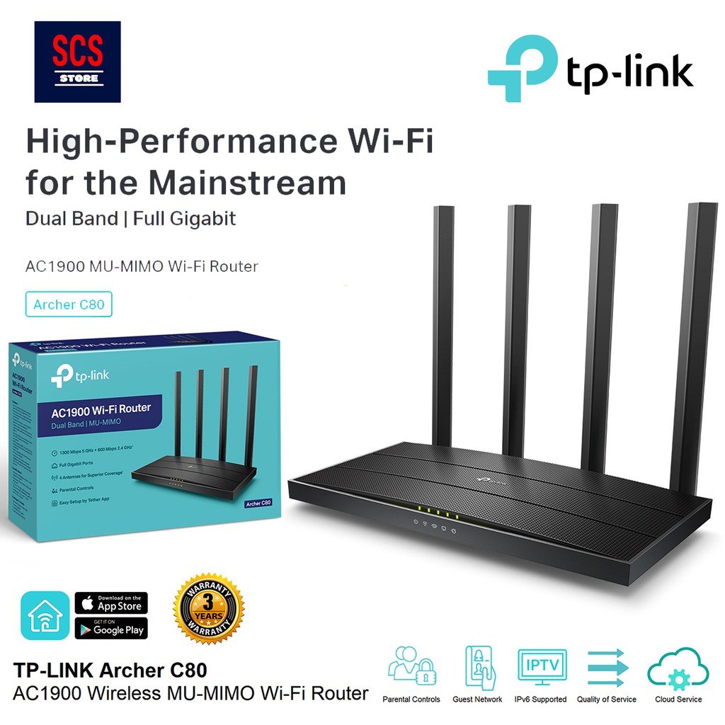 TP-LINK Archer C80 AC1900 Wireless MU-MIMO Wi-Fi Router | Shopee Malaysia