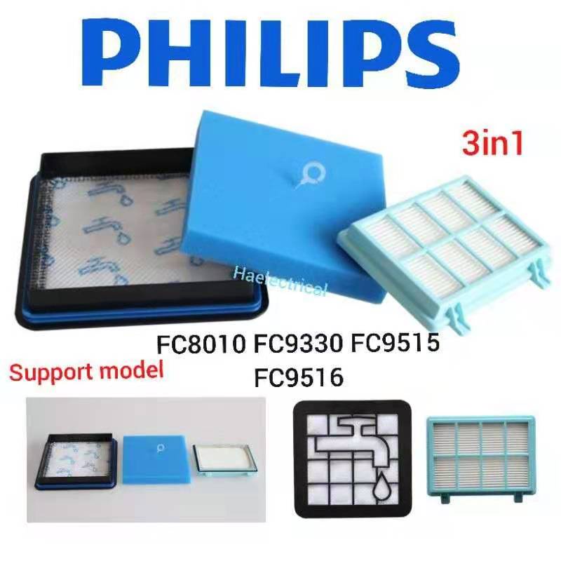 Philips FC9330 Vacuum Filter (1Set-3Filter) FC8010 FC9330 FC9515 FC9516 ...