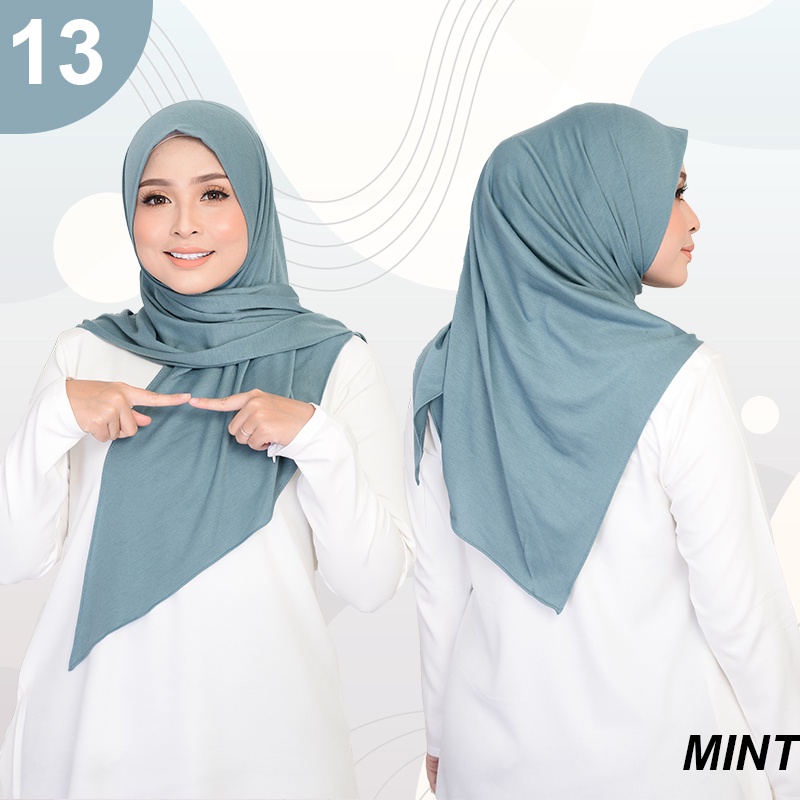 NEW - Tudung Bawal Lazy Ruffle Pinless Cotton Premium Bidang 45 ...
