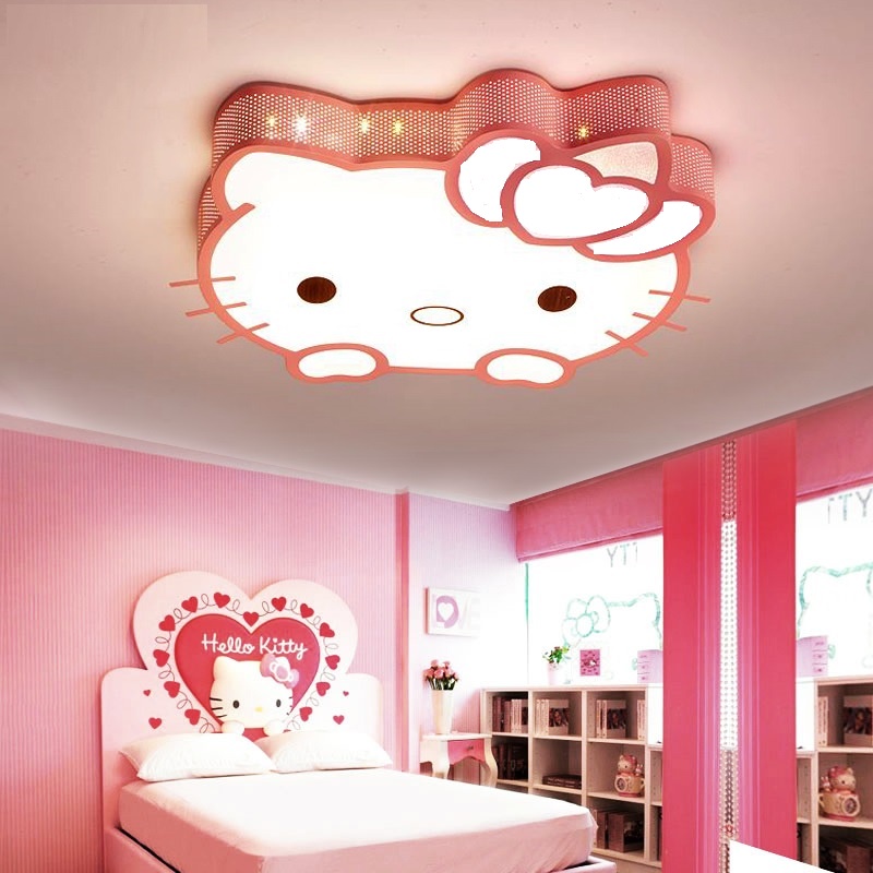 LED cartoon cat ceiling light bedroom ceiling light cartoon cat ceiling ...